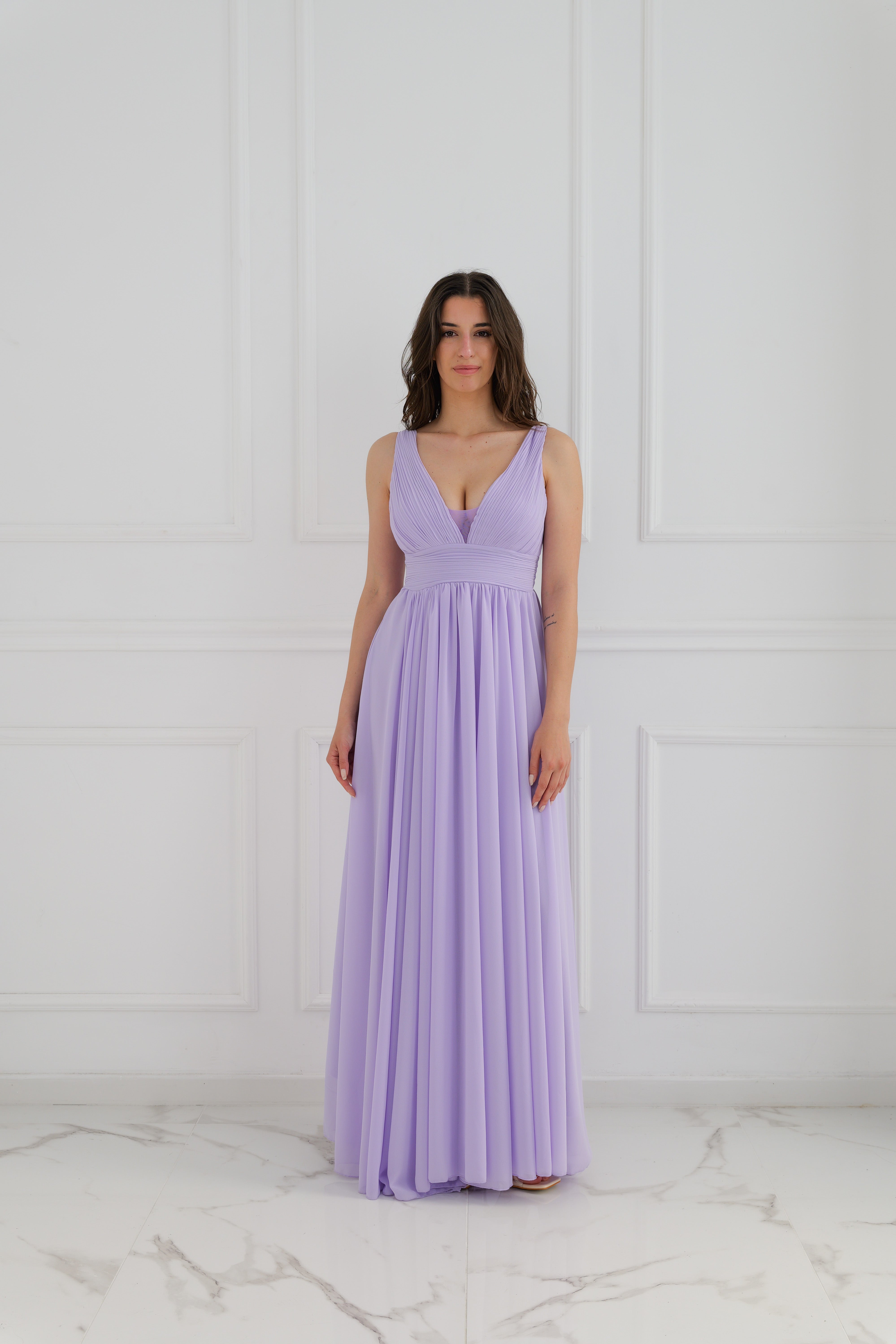 Zoe Long Tulle Wide Bridesmaid Dress